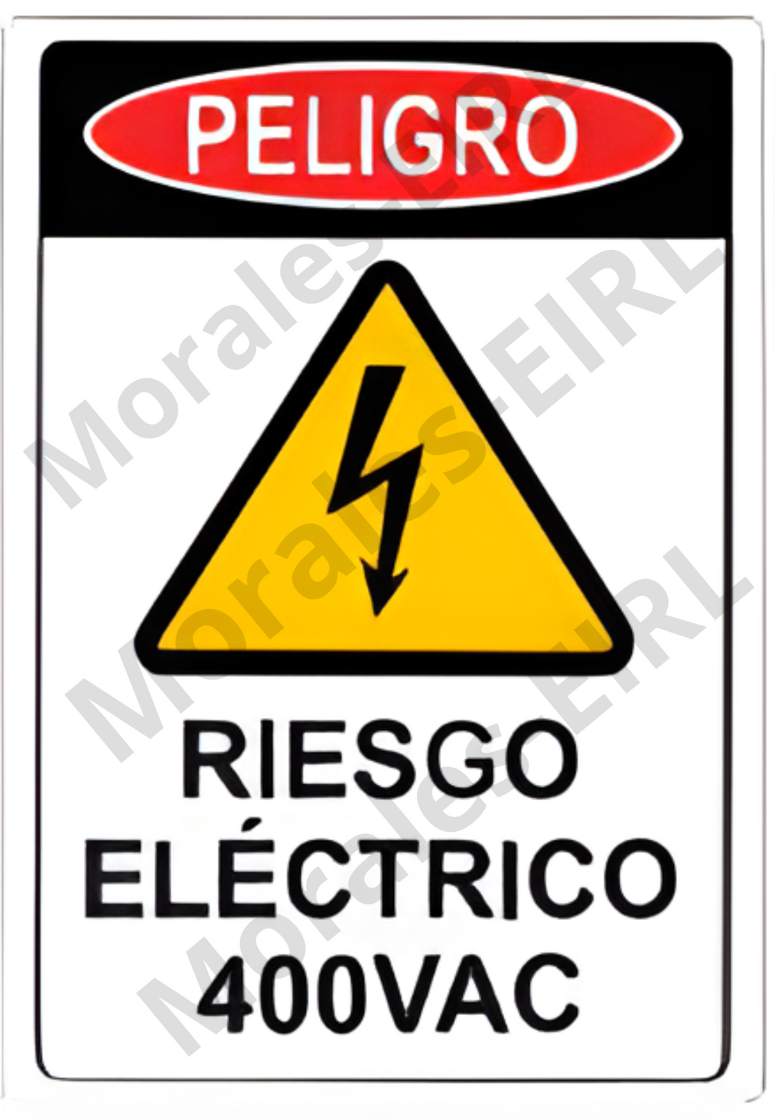 Adhesivo de Seguridad Eléctrica Laminado – [PELIGRO RIESGO ELECTRICO 4 ...